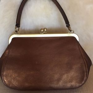 Donald J. Pliner | Bags | Donald J Pliner Bronze Leather Satchel | Poshmark